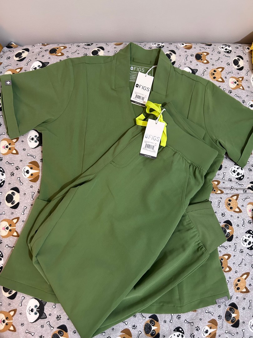 Figs Set Fern Small Petite Highwaisted Zamora and Inala Top, Women's ...