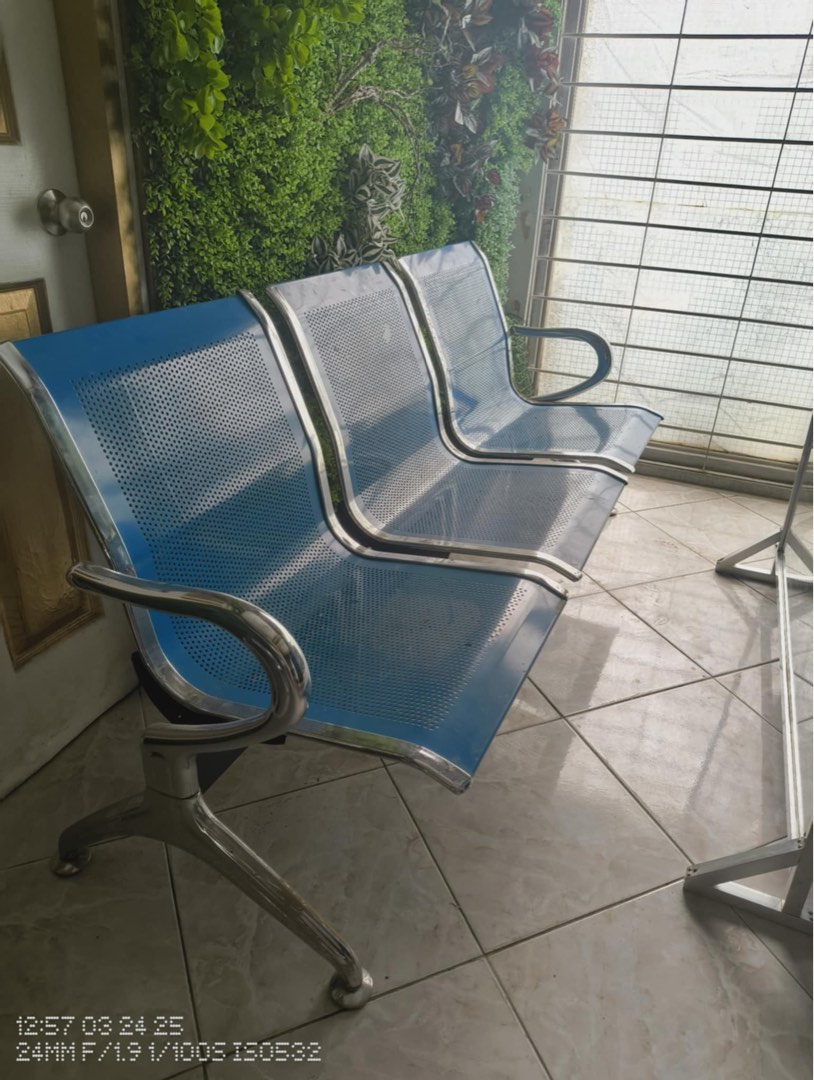 Gang Bench Chairs, Furniture & Home Living, Office Furniture & Fixtures ...