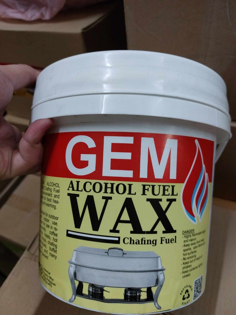 GEM 4KILO Alcohol WAX Chafing Fuel Ethanol - Heating Buffet Trays Heat ...