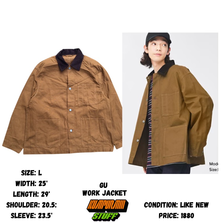 GU work jacket, Men's Fashion, Coats, Jackets and Outerwear on Carousell