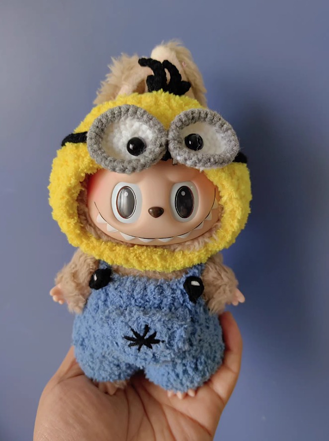 Handmade POPMART Labubu Clothes set, Custom Minion Labubu Outfit Set ...