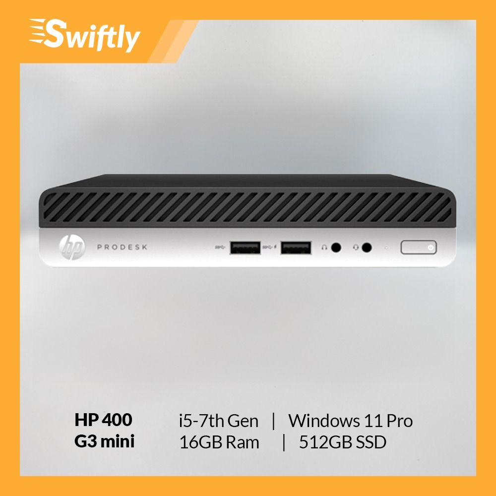 HP Prodesk 400 G3 Mini PC Desktop Quality Used - i5-7th Gen - 16 GB Ram ...