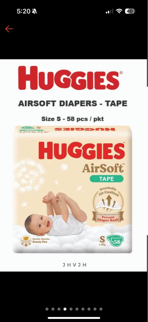 Tape S - Huggies airsoft baby diapers , Babies & Kids, Bathing ...