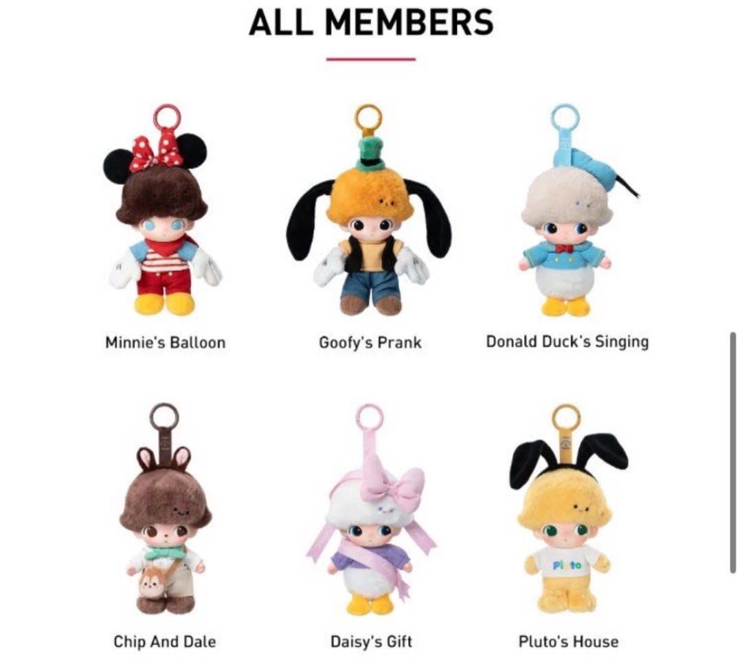 In stock now popmart dimoo Disney plush Donald goofy, Hobbies & Toys ...