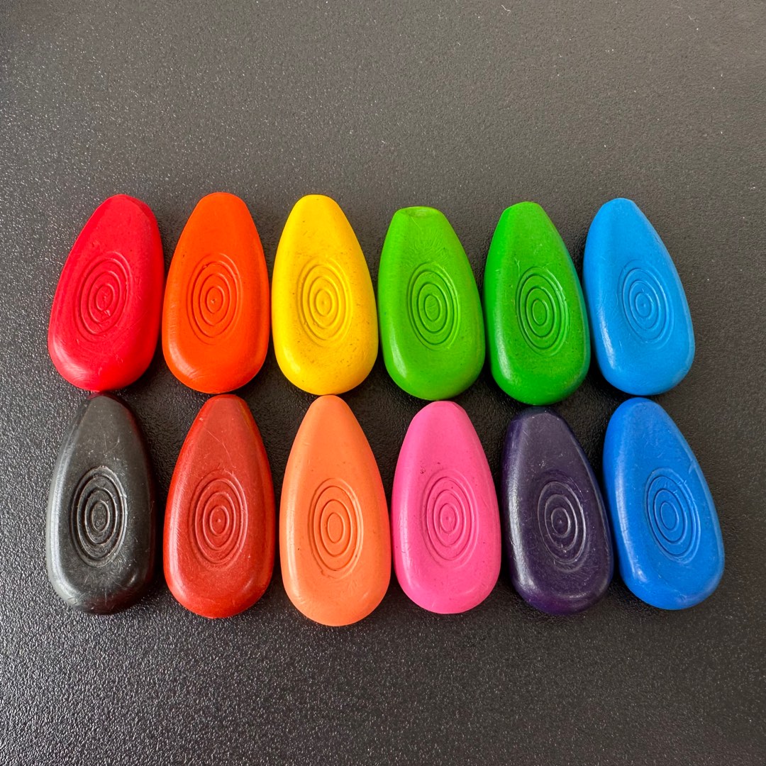 Jumbo / big / fat / round crayons for infants and toddlers, Hobbies ...