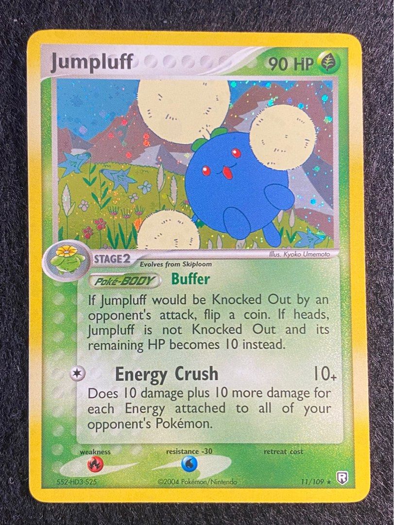 Jumpluff Holo Rare Pokemon Card, #11/109 ex Team Rocket Returns, 2004 ...