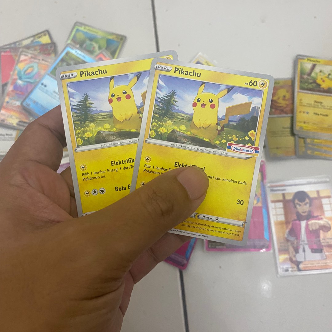 Kartu Pokemon Pikachu indomaret non hologram, Toys & Collectibles ...