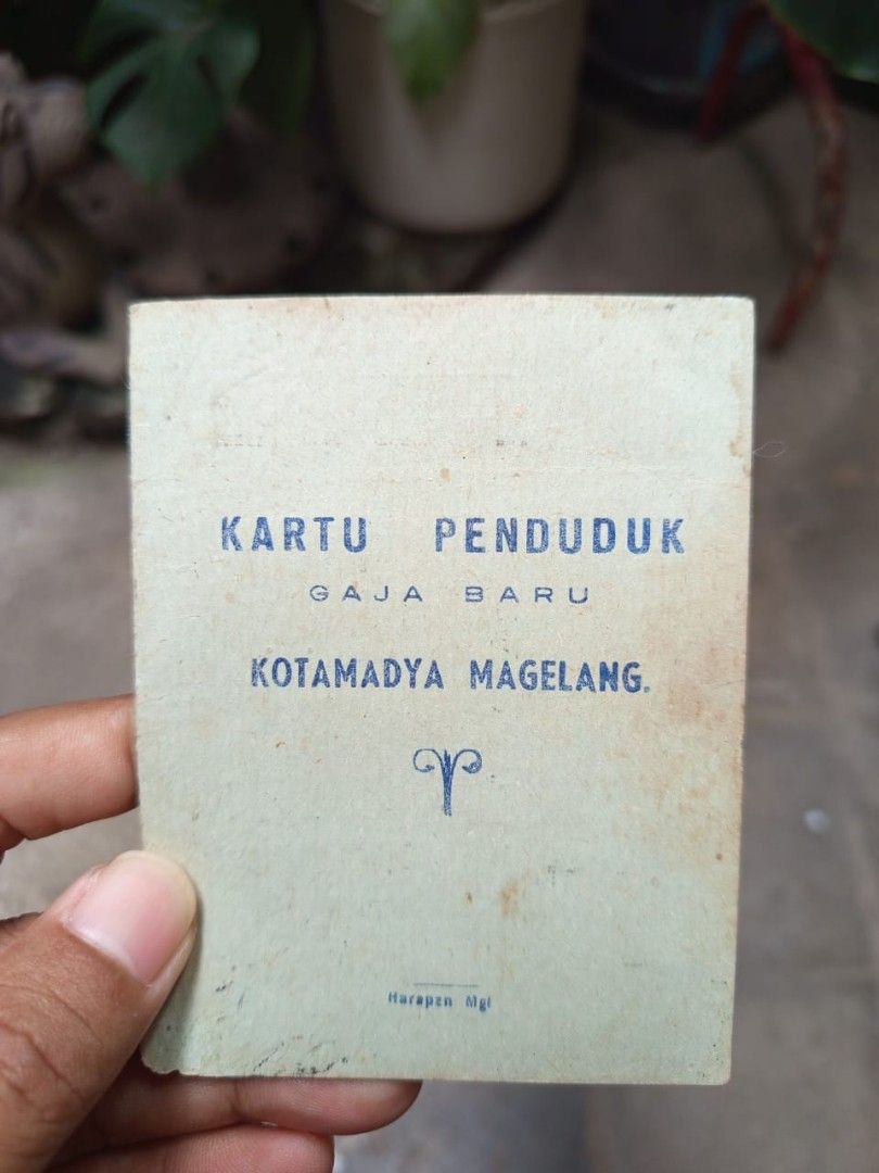 KTP Jadul Kotamadya Magelang thn 1966, Antik, Pajangan di Carousell