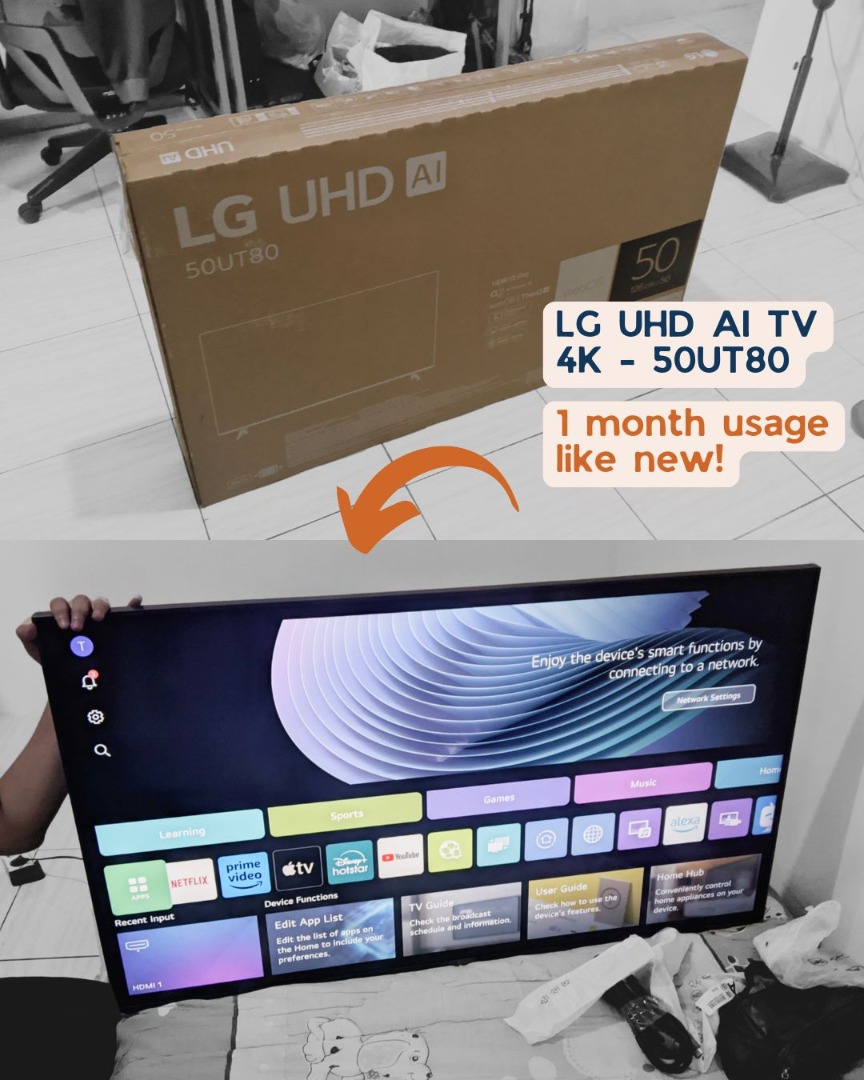 LG Ultra HD AI TV 4K 50" - 50UT80 - Smart TV Bukan Coocaa Xiaomi ...