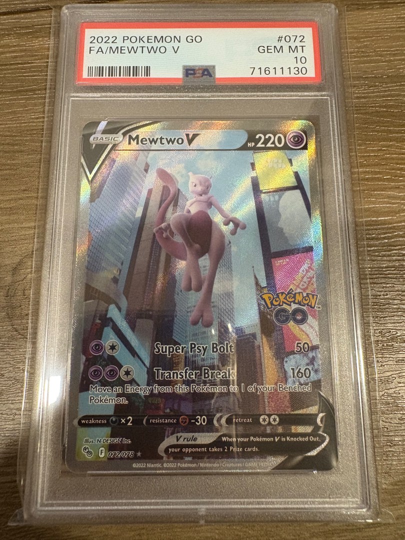 Mewtwo V Alt Art 072/078 psa 10, Hobbies & Toys, Memorabilia ...
