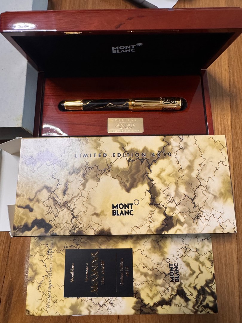 Mont Blanc Alexander the Great Limited Edition Pen, Hobbies & Toys ...