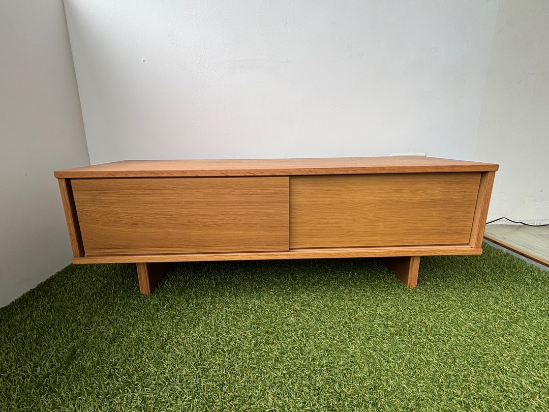 Muji oak TV console, Furniture & Home Living, Furniture, TV Consoles ...