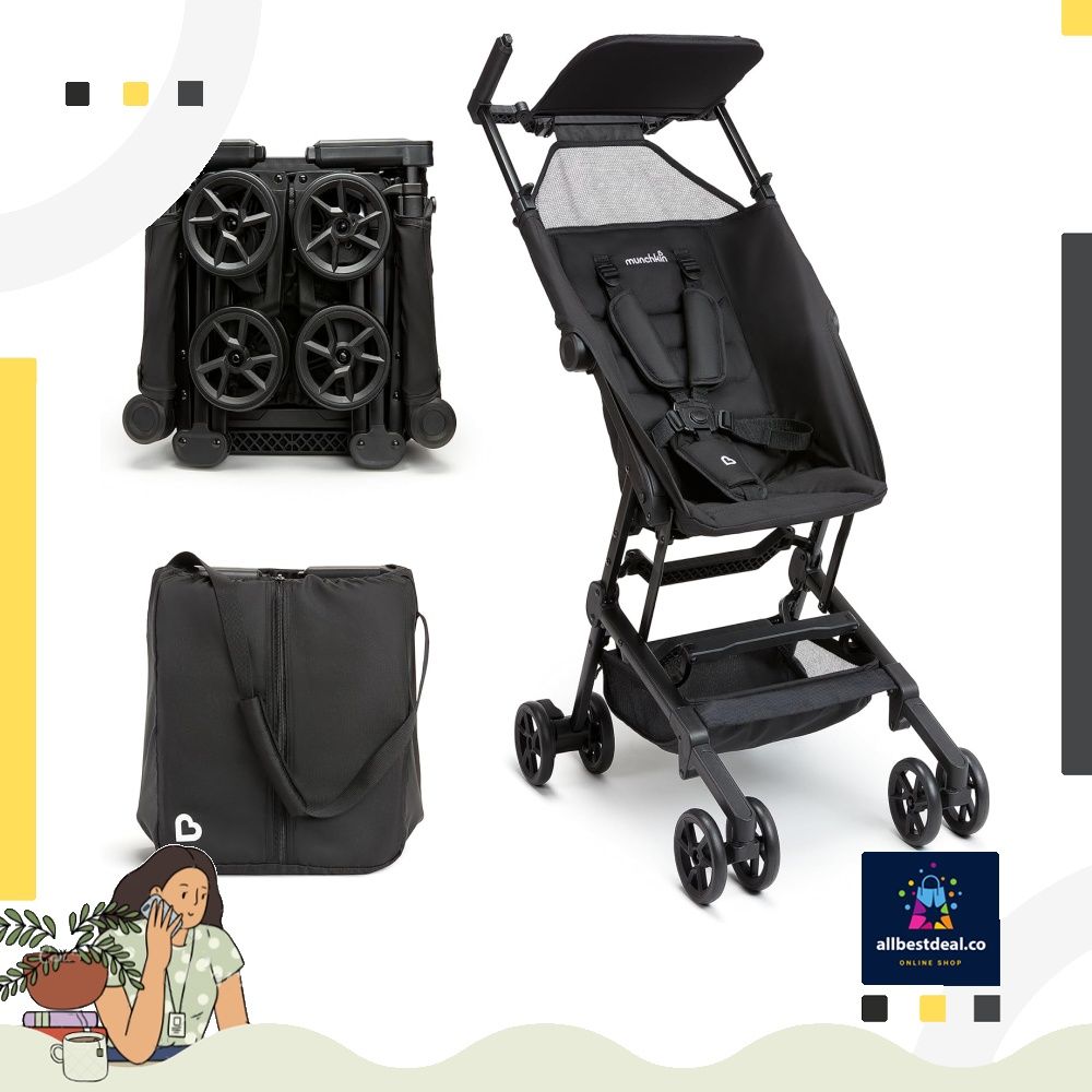 Munchkin Sparrow Ultra Compact Lightweight Travel Stroller for Babies ...