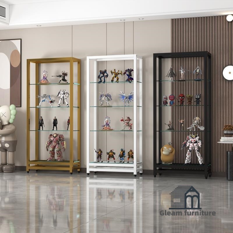Nendoroid Display Cabinet/Transparent Glass Organizer, Furniture & Home ...