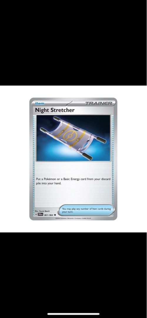 Night stretcher card pokémon playable shrouded fable pokemon pikachu ...