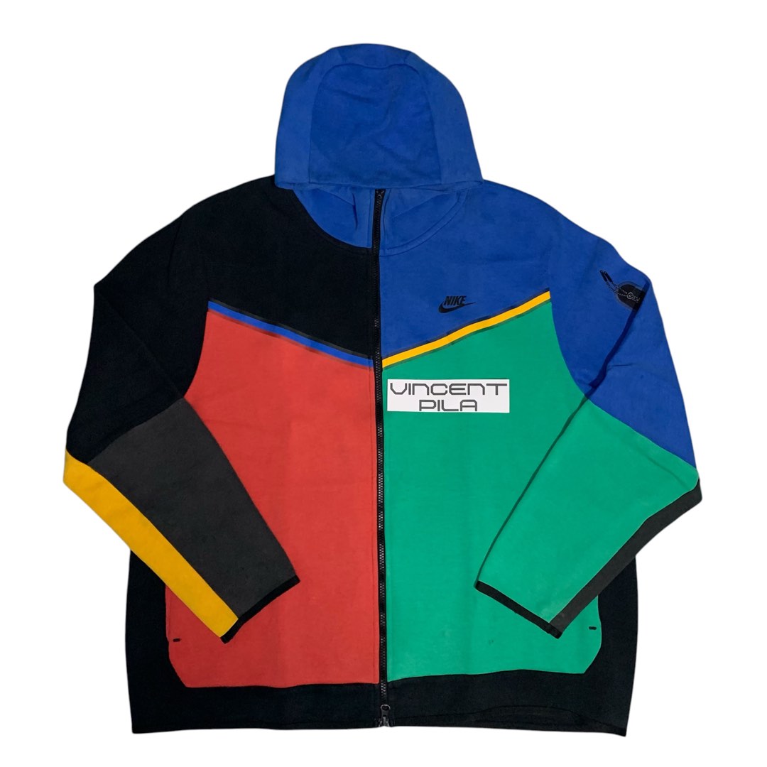 Nike Sportswear Tech Fleece Full-Zip Hoodie Black/Signal Blue/Roma ...