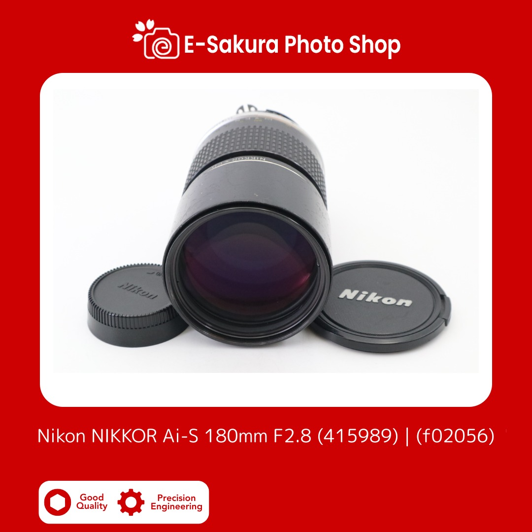 Nikon NIKKOR Ai-S 180mm F2.8 (415989), Photography, Lens & Kits on Carousell
