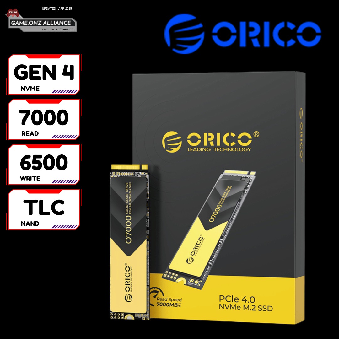 ORICO NVME SSD MASTERLIST | 1TB 2TB 4TB GEN 4 NVME COMPATIBLE WITH PC ...