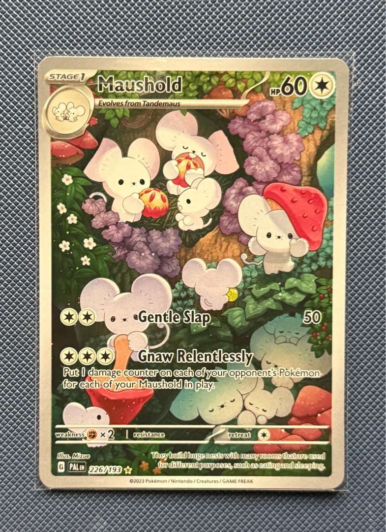 Pokemon TCG Maushold 226/193 Illustration Rare, Hobbies & Toys, Toys ...