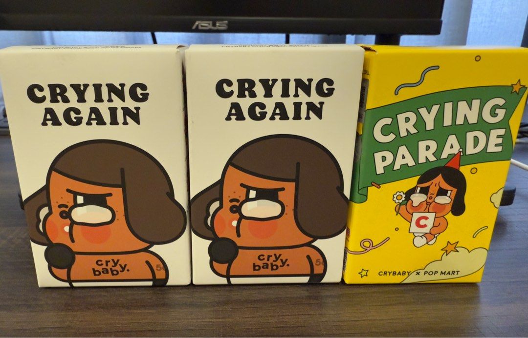 Popmart - Crybaby Crying Again & Crying Parade Series, Hobbies & Toys ...