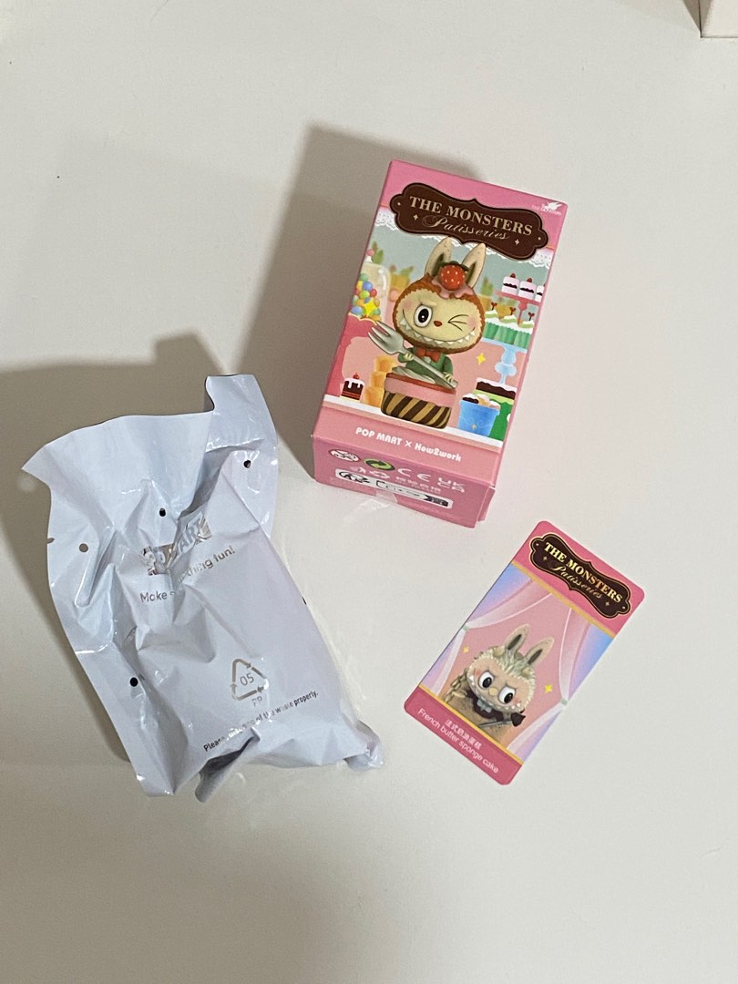 Popmart Labubu Patisseries Blindbox - French Butter Sponge Cake ...
