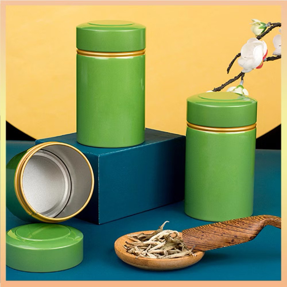 Portable Tea Tins Canister With Airtight Lids Metal Tea Storage ...