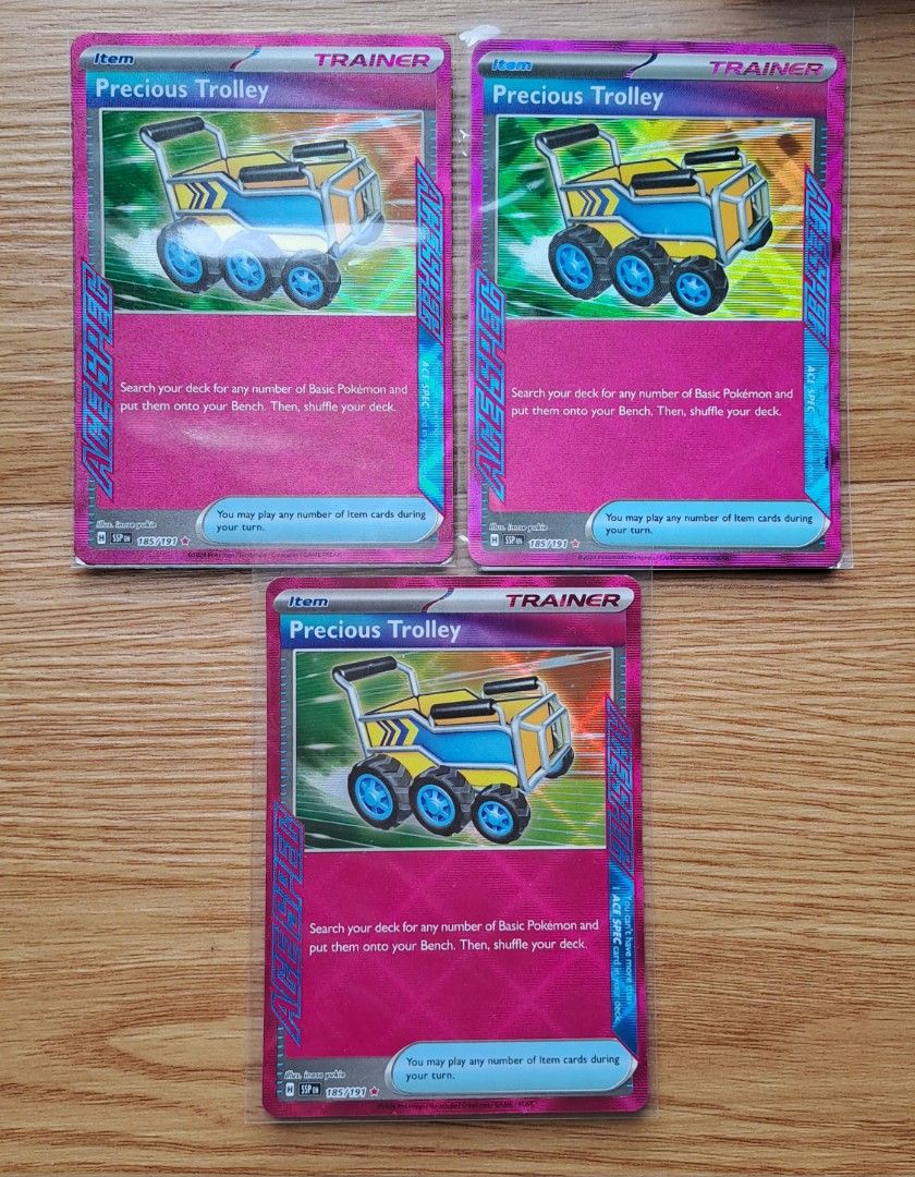 Precious Trolley Ace Spec Surging Sparks Pokemon Pokémon Cards, Hobbies ...