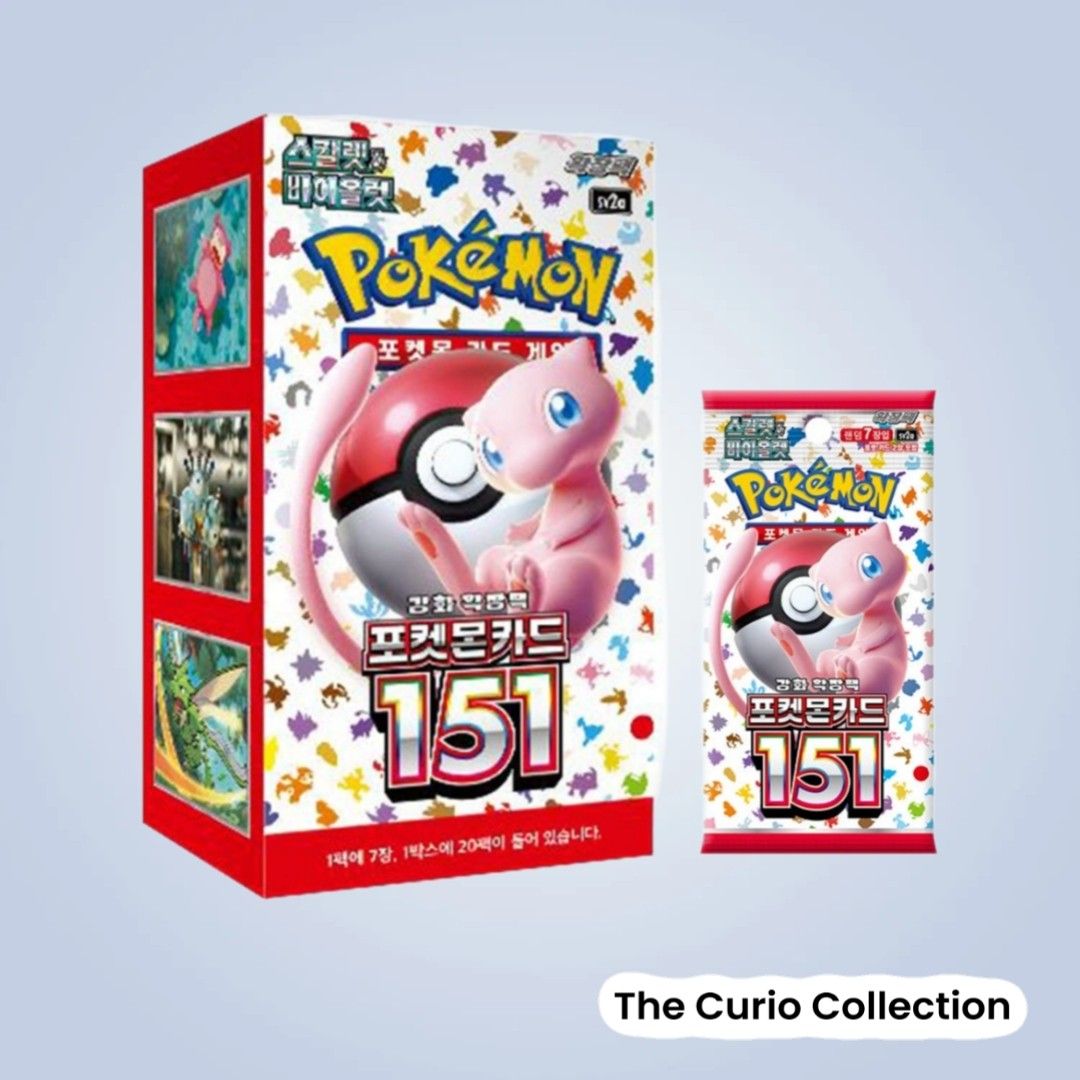 [PREORDER] Pokemon 151 sv2a Booster Box Korean TCG (20 Packs), Hobbies ...