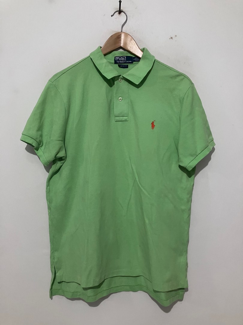 RALPH LAUREN MINT GREEN POLO SHIRT SIZE:L W22 L26 MEN, Men's Fashion ...