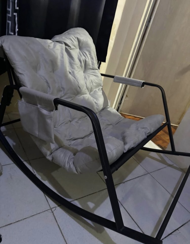 Rocking chair last one color orange, Furniture & Home Living, Furniture ...