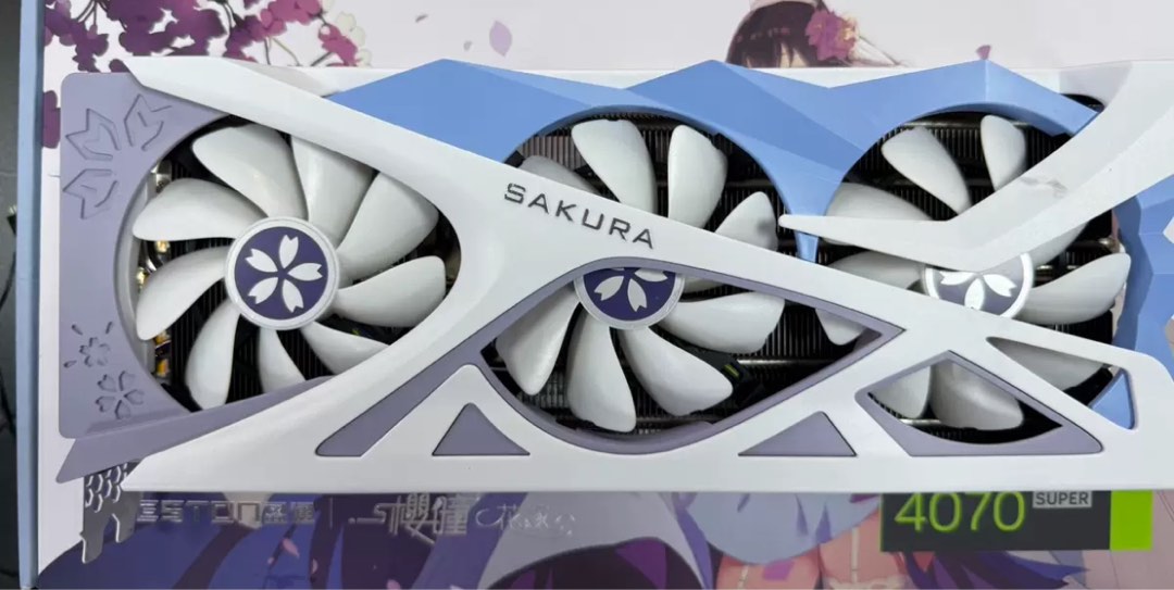 RTX 4070 Super Sakura Limited Edition Yeeston Nvidia GPU Graphics Card ...