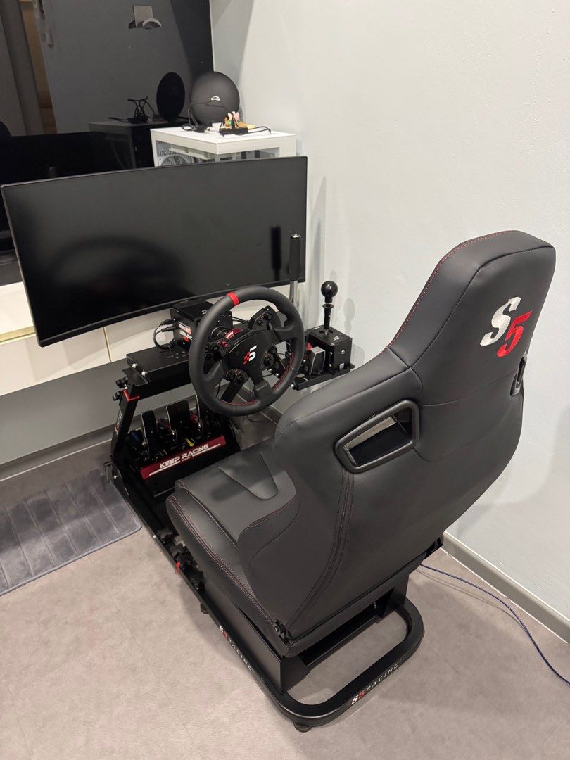 S5 Supra Sim Racing Rig with Seat + Shifter + Handbrake Mount (Tags ...