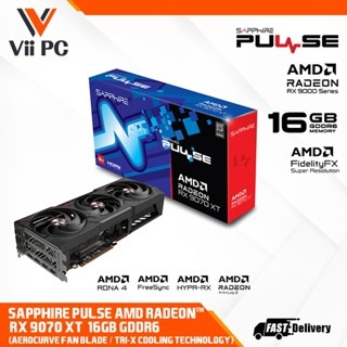 SAPPHIRE PULSE AMD Radeon RX 9070 XT / RX9070XT / 9070XT 16GB DDR6 ...
