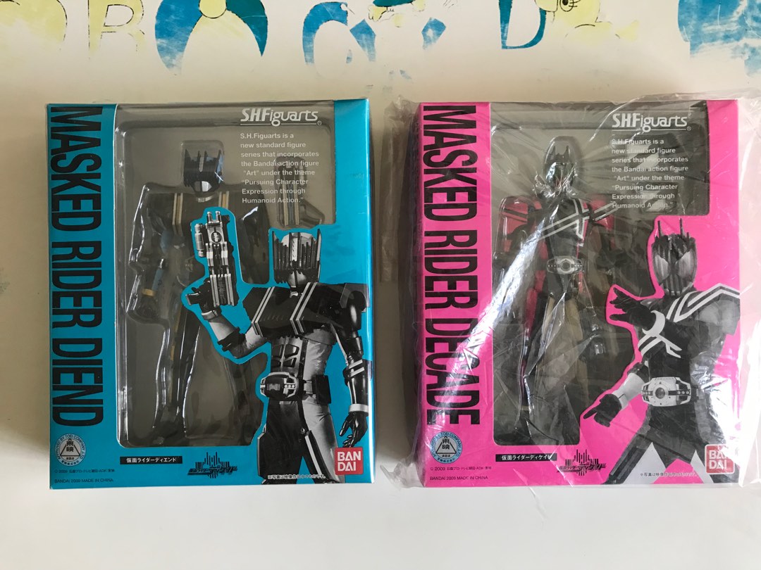 平成十年作品 初版 不是真骨雕 Shf Masked Rider Decade Diend 幪面超人 帝騎 獵騎, 興趣及遊戲, 玩具 ...