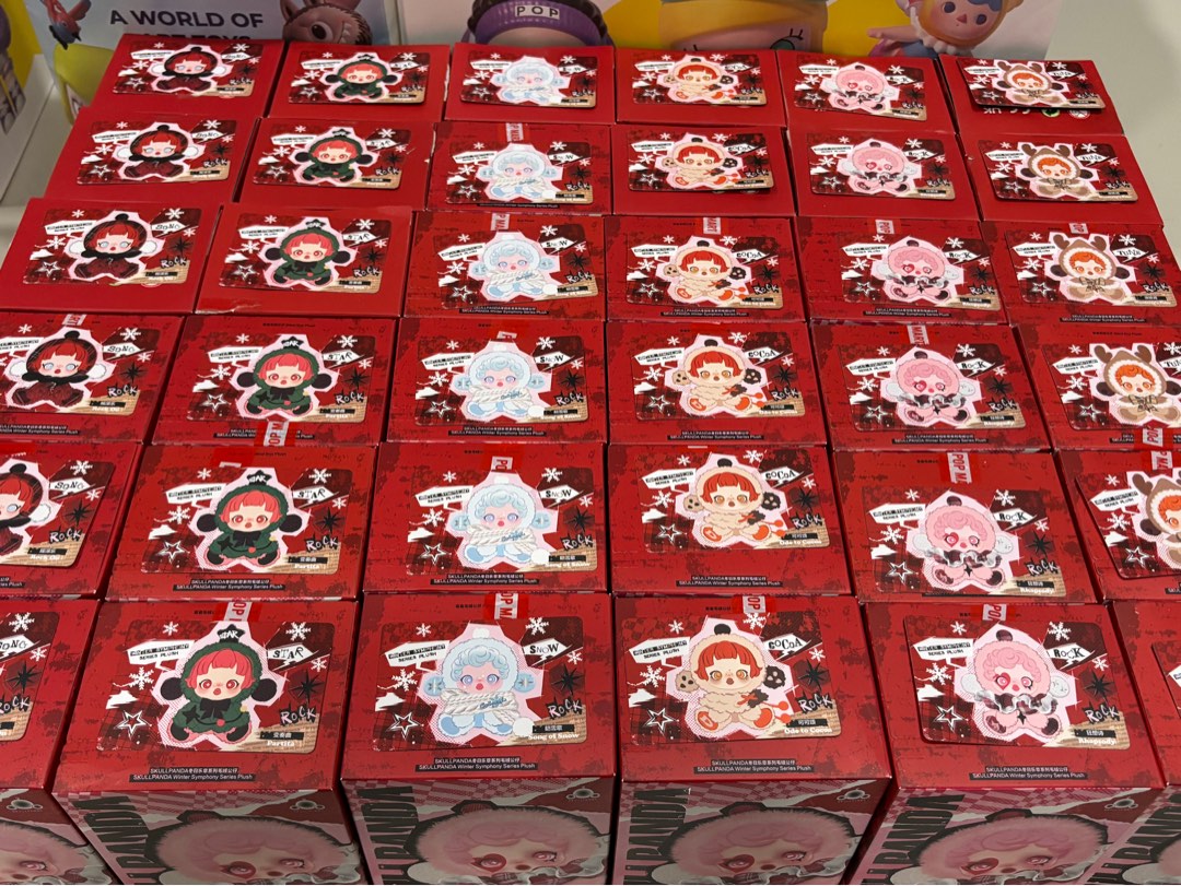 Skull panda whole set Popmart ready stock authentic snow rock on ...