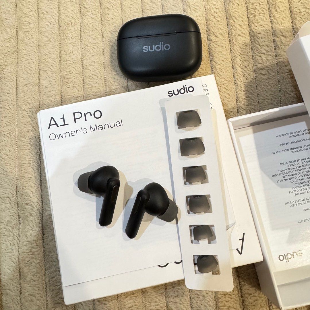 Sudio A1 Pro Ear pods ANC - full set with box, Audio, Headphones & Headsets on Carousell