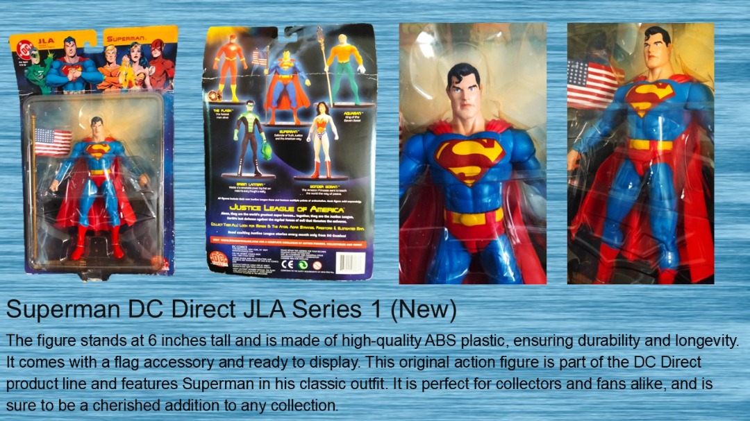 Superman DC Direct JLA Series 1 (New), Hobbies & Toys, Toys & Games on ...