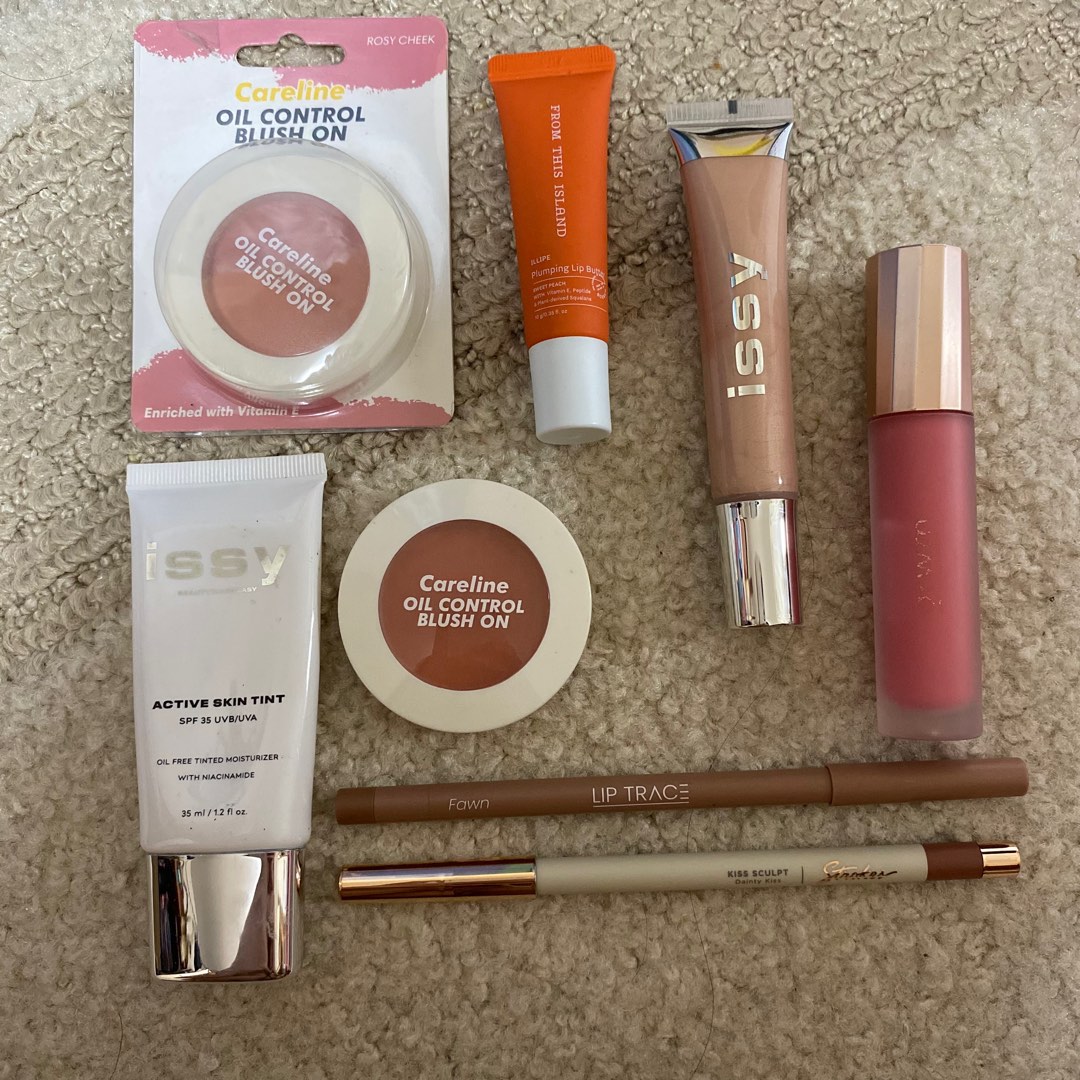 Take All Makeup (Issy Skin Tint, Issy Illuminator, Careline Blush, GRWM ...