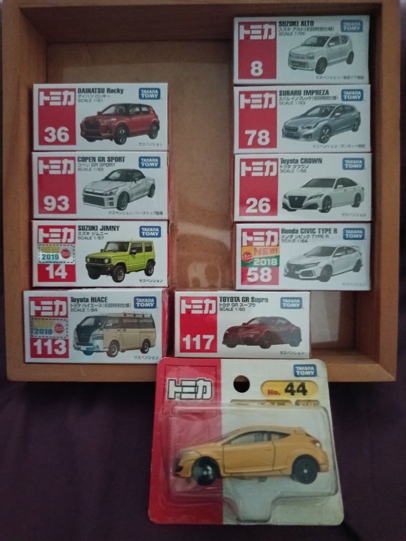 Tomica Cars 1/64 Scale Diecast Toyota Daihatsu Subaru Suzuki Renault N ...