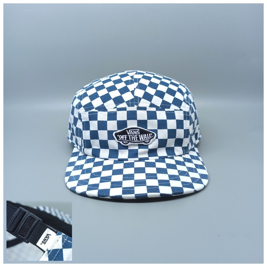 Topi Vans Cap 5 Panel Checkerboard Second Preloved Original 093, Fesyen ...