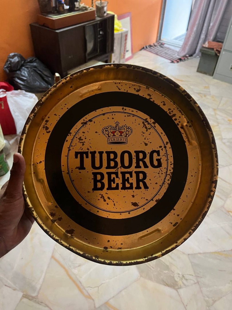 Tuborg Tray, Hobbies & Toys, Collectibles & Memorabilia, Vintage ...