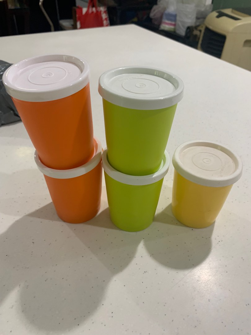 Tupperware petit tumbler (5), Furniture & Home Living, Kitchenware ...