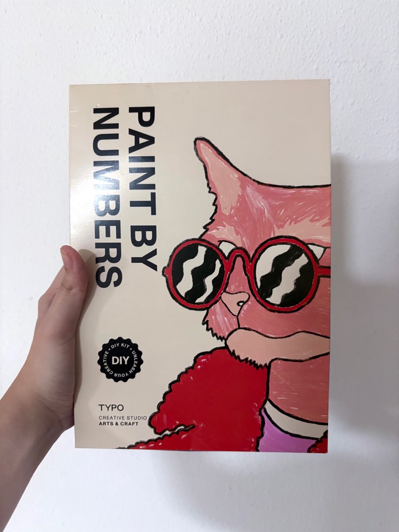 Typo hanging paint by numbers set, Hobbies & Toys, Stationery & Craft ...