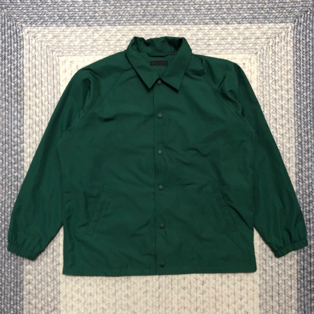Uniqlo Emerald Green Coach Jacket, Men's Fashion, Coats, Jackets and ...
