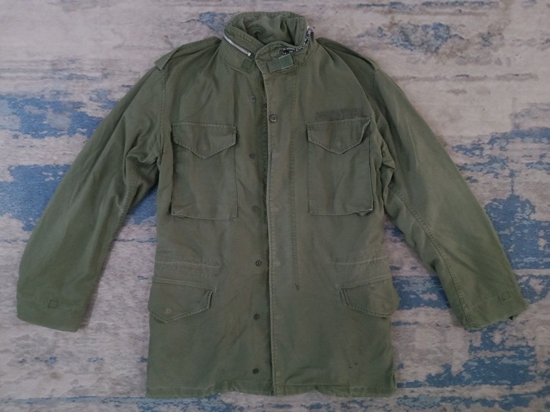 US ARMY M-65 OG-107 FIELD JACKET OLIVE GREEN MILITARY COAT VINTAGE CLASSIC STYLE U.S. COLLECTION ...