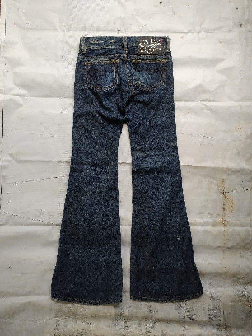 Vienus by Edwin Japan flare / boot cut baggy jeans no selvedge, Fesyen Wanita, Pakaian Wanita ...
