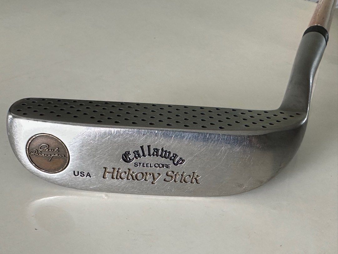 Vintage Putter with Hickory Stick + brand new grip (Golf Pride Tour ...