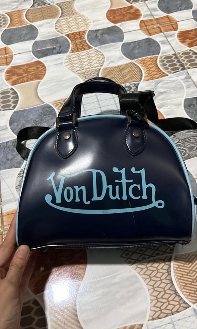 VON DUTCH VINTAGE THRIFTED BOWLING BAG, Luxury, Bags & Wallets on Carousell