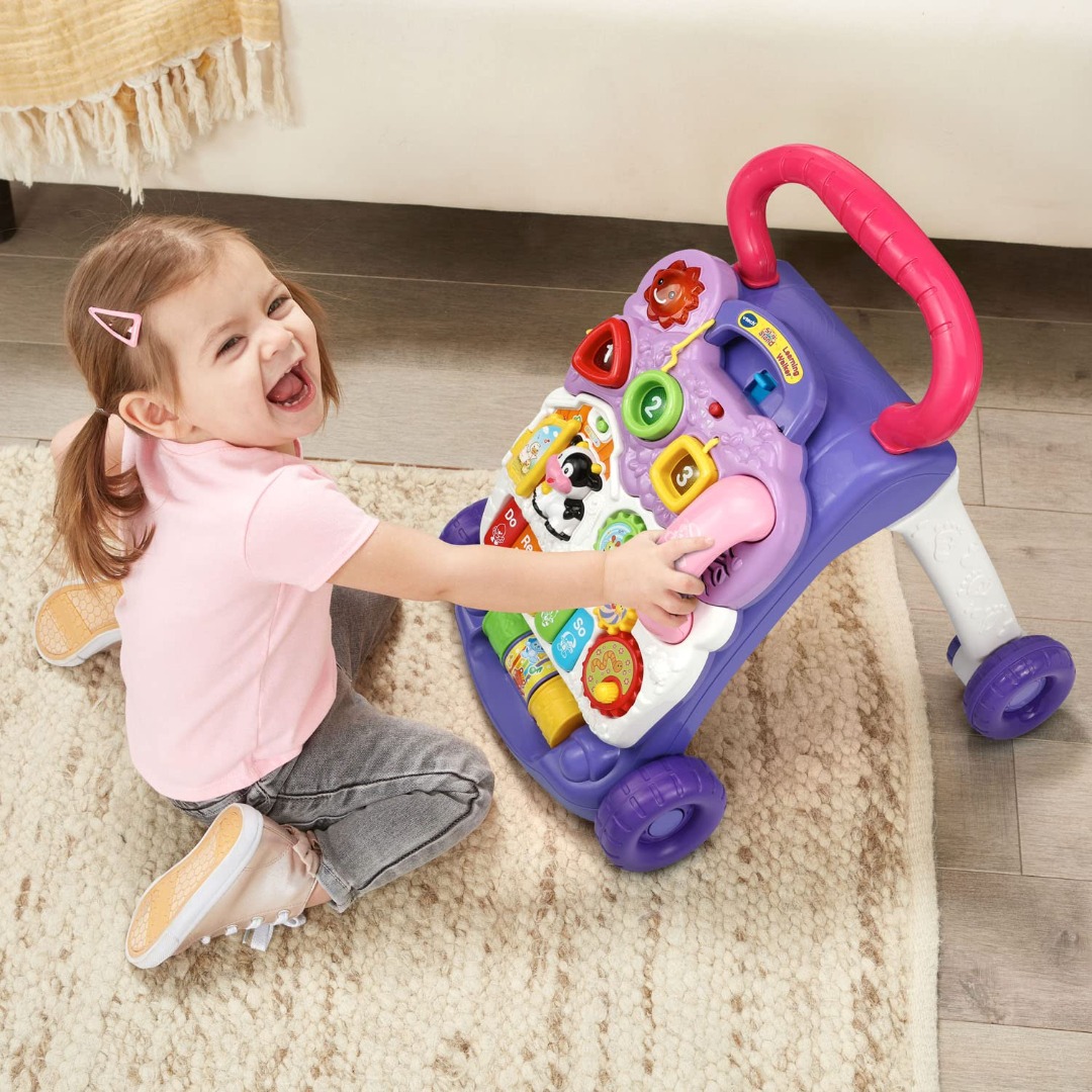 VTech Sit-to-Stand Learning Walker, Lavender, Babies & Kids, Infant ...