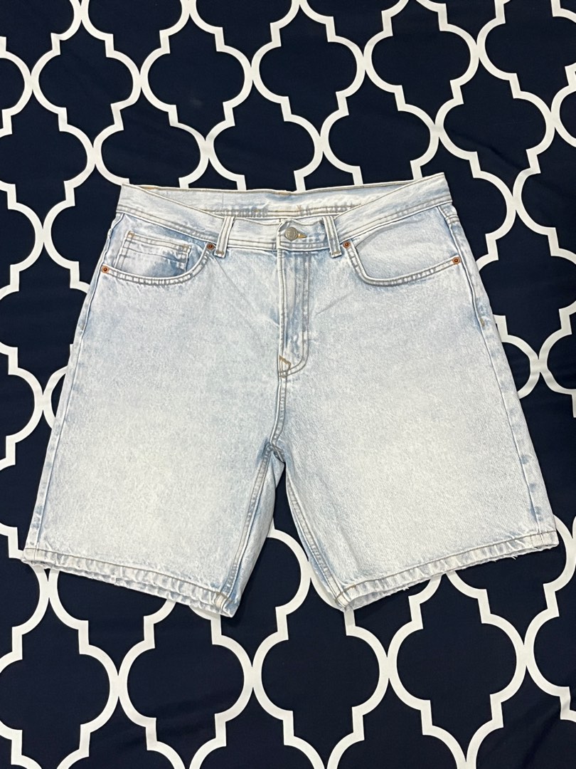 Zara denim jorts, Men's Fashion, Bottoms, Shorts on Carousell
